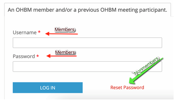 Sparkle Login Instructions | Organization for Human Brain Mapping